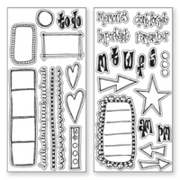 Dylusions - Creative Dyary Collection - Stamp Set 2