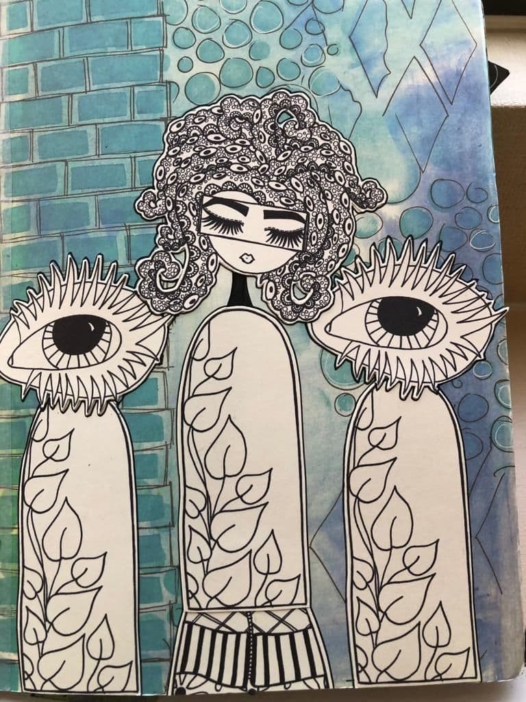 Dylusions - Rubber Stamps - Paper Doll