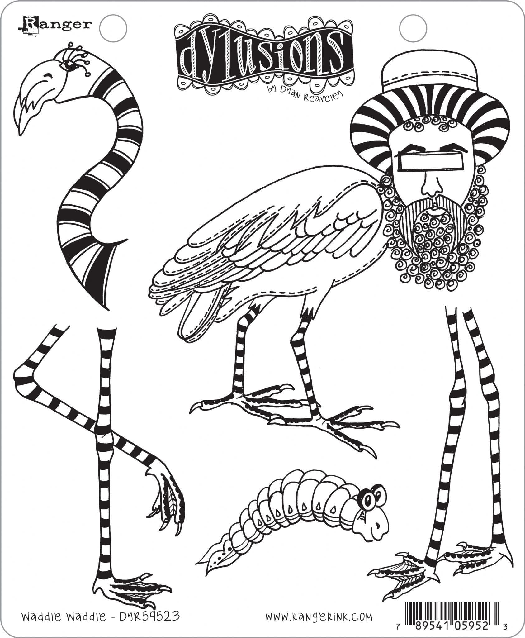 Dylusions - Rubber Stamps - Waddle Waddle