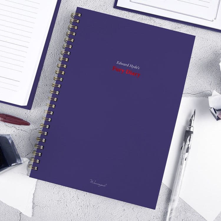 Edward Hyde s Fury Diary - The Diary you write when you re angry - A5