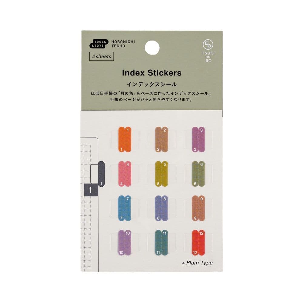 Hobonichi Techo - TSUKI no IRO Index Stickers