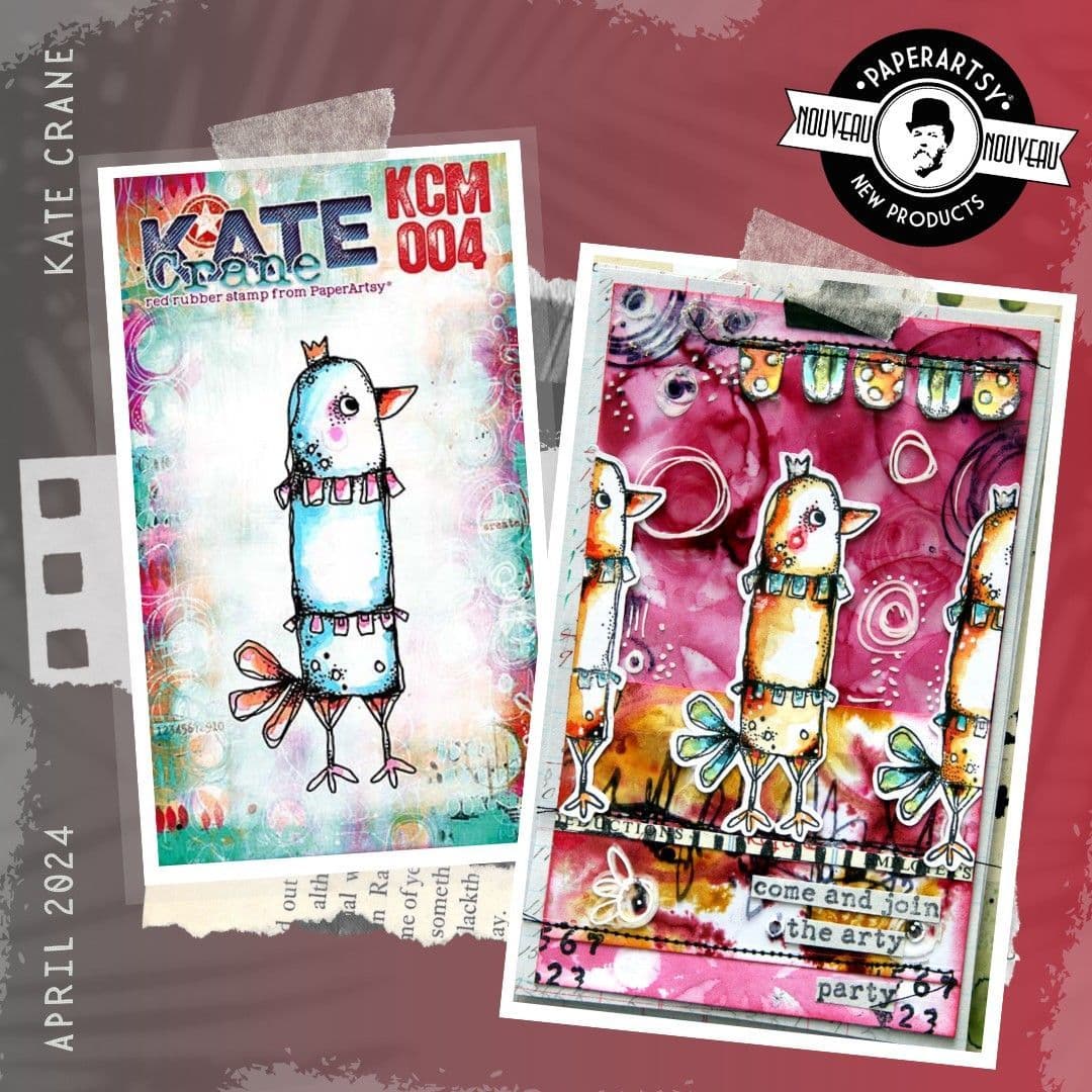 PaperArtsy - Mini Stamp - Kate Crane 004