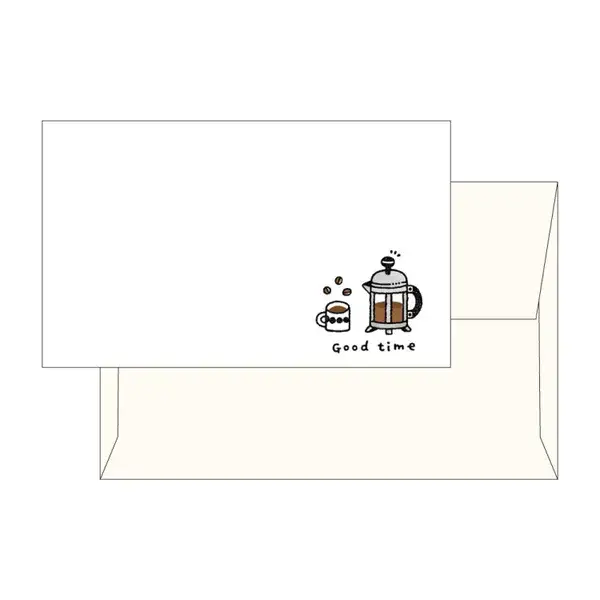 Papier Platz - Mini Card & Envelope Sets - ERIC small things - Coffee