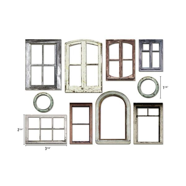 Tim Holtz - idea-ology - Baseboard Frames - Windows