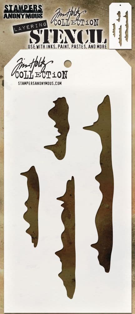 Tim Holtz - Layering Stencil - 114 Snowcap