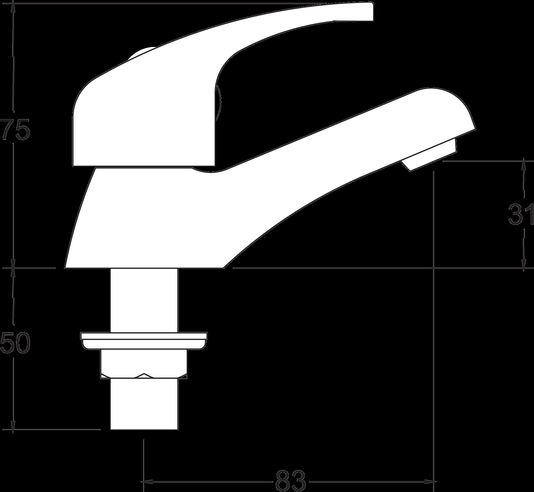 Deva ADORE101/501 Adore Gold Basin Taps pair