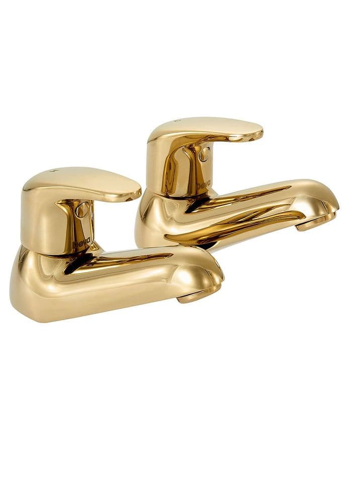 Deva ADORE102/501 Adore Gold Lever Bath Taps pair