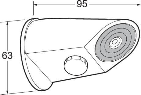 Deva AVSH001 Commercial Anti-Vandal Chrome Single Mode Shower Head