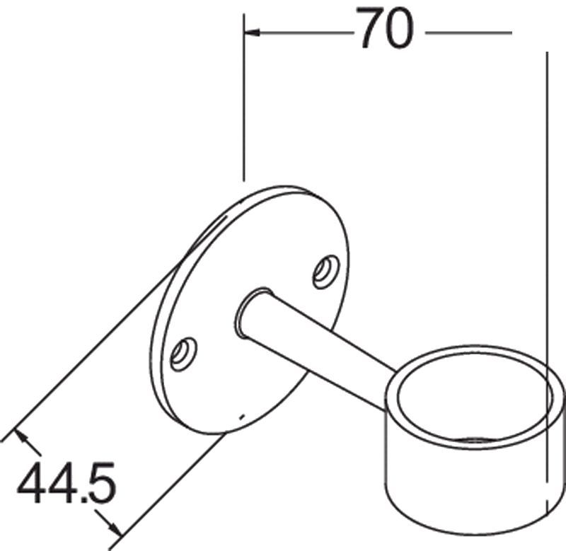 Deva SPE09 Wall Mounted Chrome Shower Hose Holder Retainer