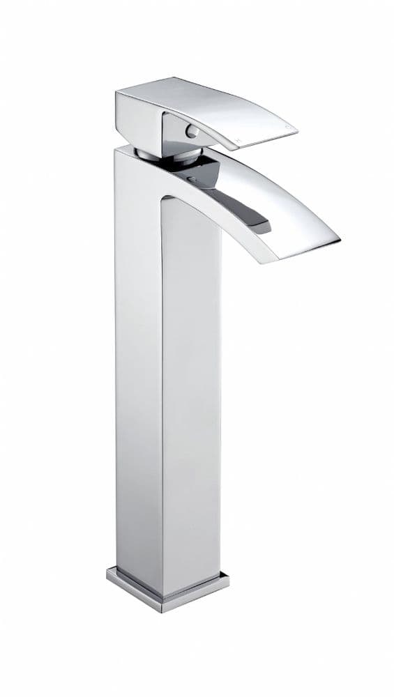 Deva SWO2113/EX Swoop Curved Spout Extra Tall Chrome Mono Basin Mixer Tap