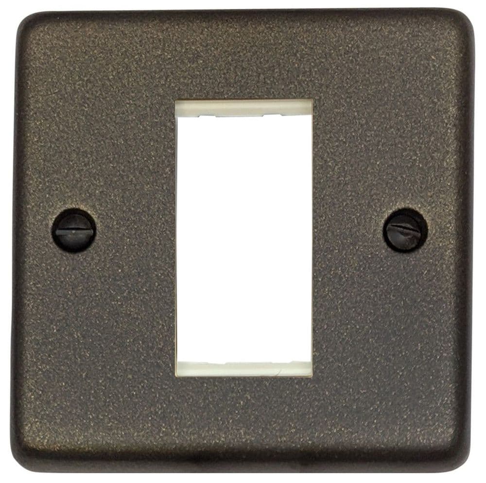 G&H CG161 Standard Plate Graphite 1 Gang 1 Euro Module Plate