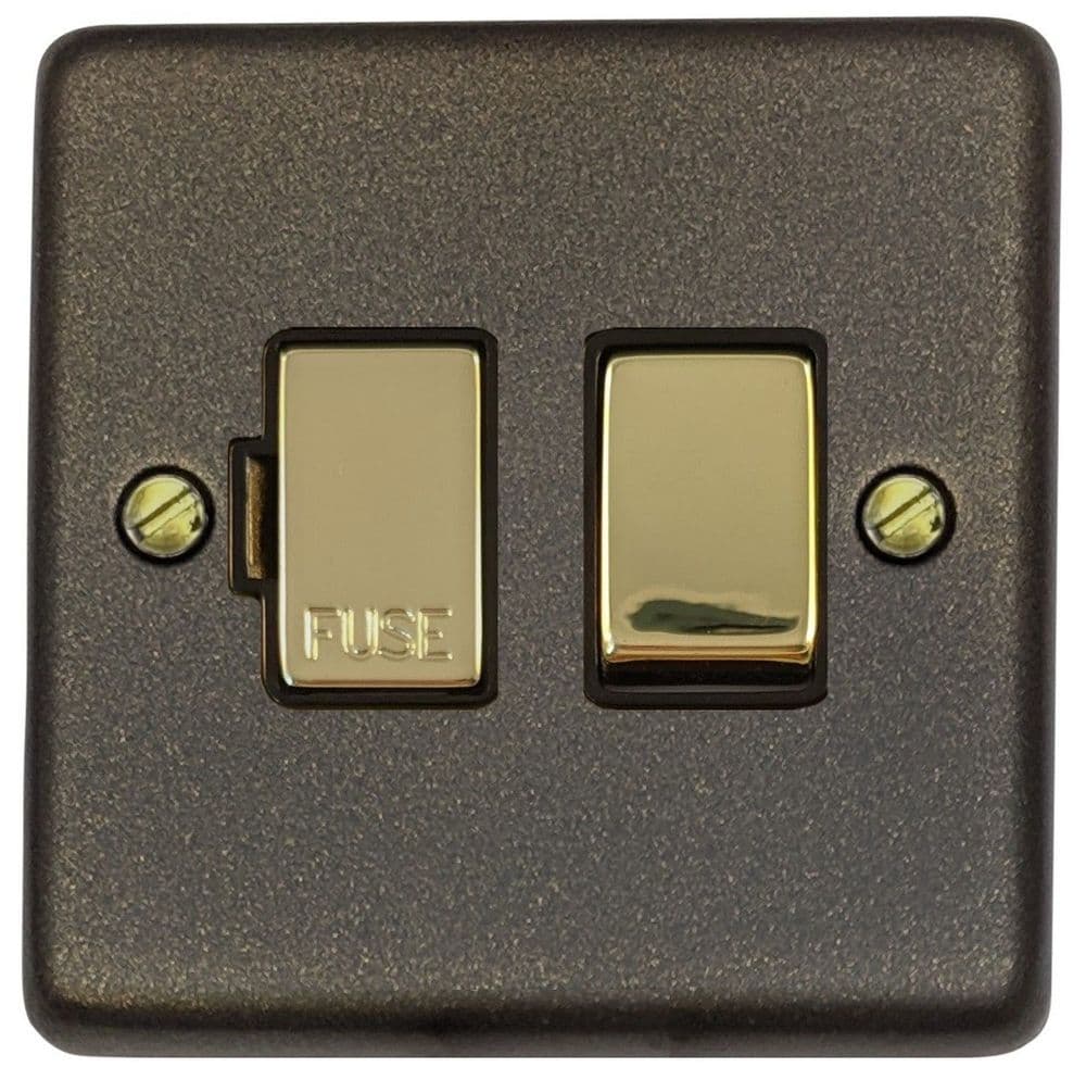 G&H CG357-PB Standard Plate Graphite 1 Gang Fused Spur 13A Switched