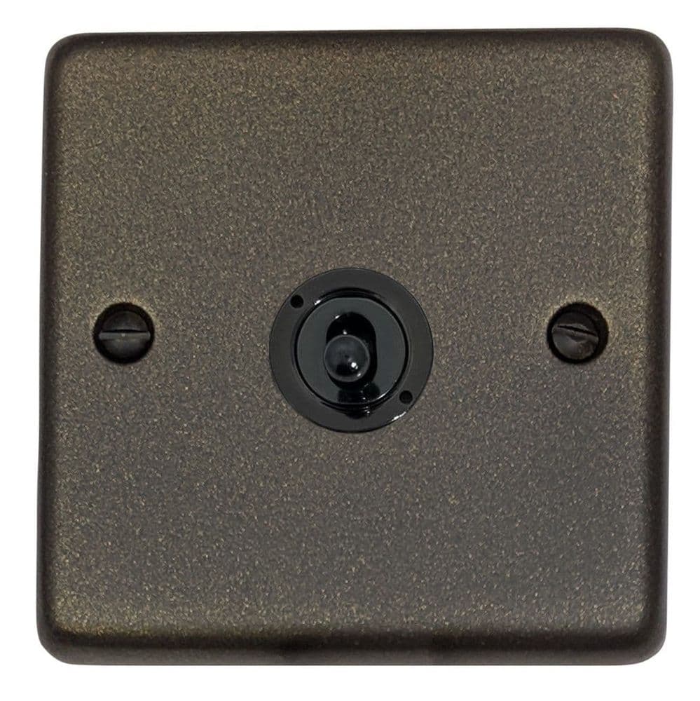 G&H CG385-FBK Standard Plate Graphite 1 Gang Intermediate Toggle Light ...