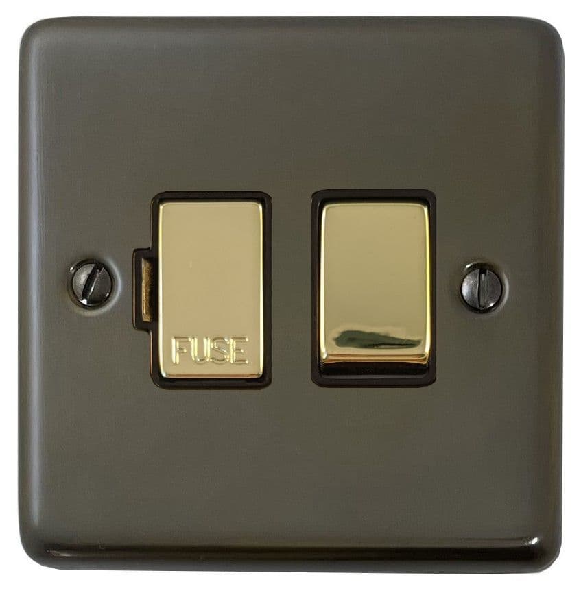 G&H CMBZ357-PB Standard Plate Medium Bronze 1 Gang Fused Spur 13A Switched