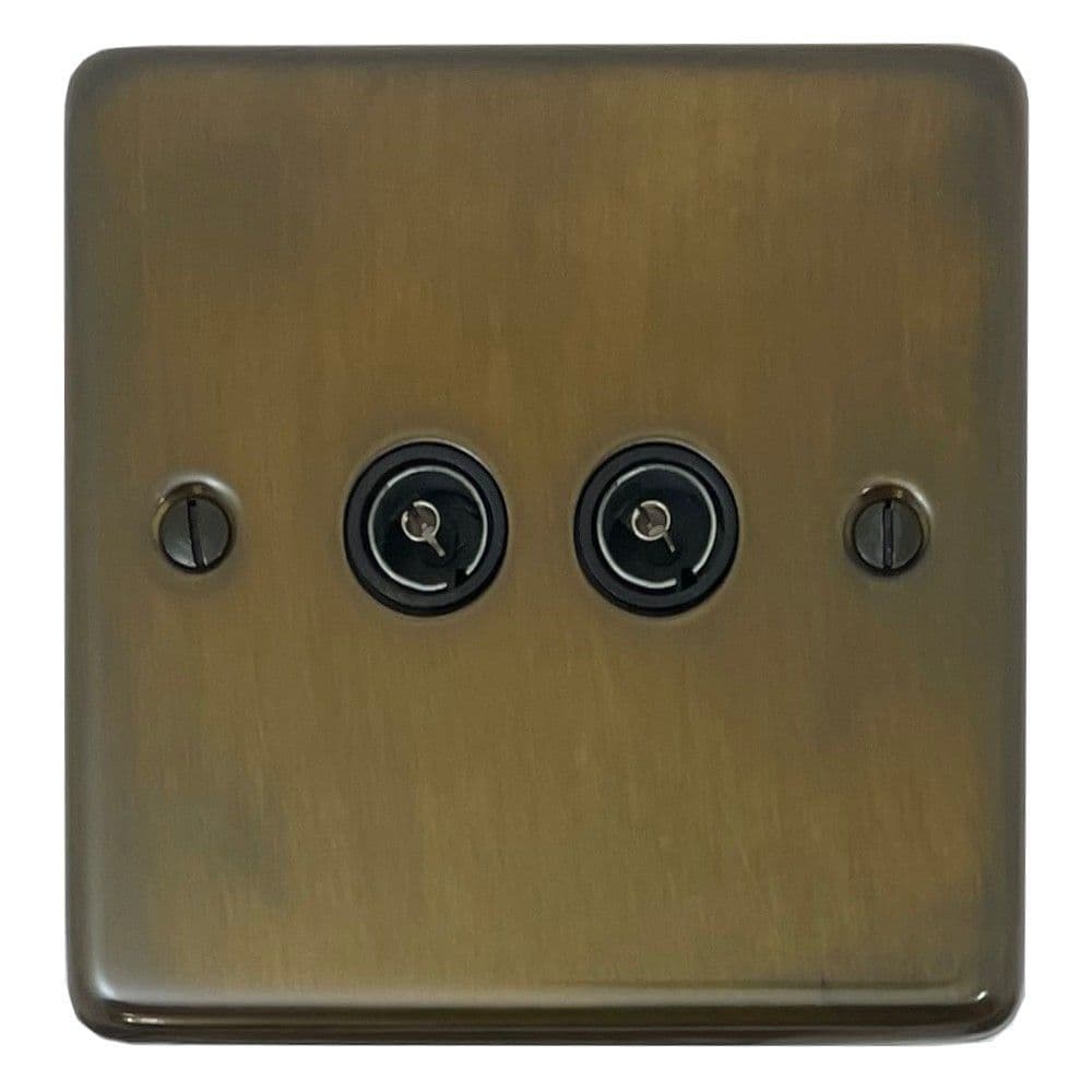 G&H CMBZ36B Standard Plate Medium Bronze 2 Gang TV Coax Socket Point