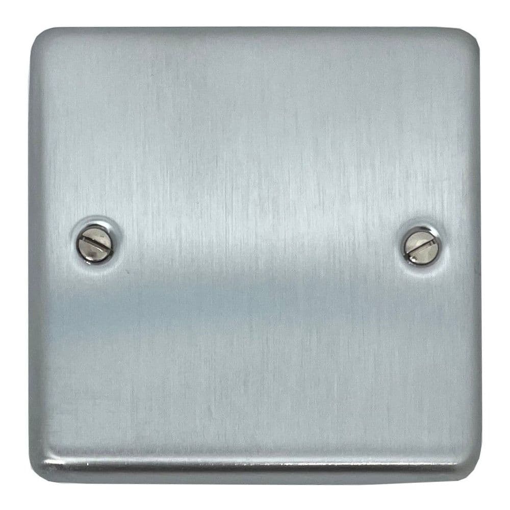 G&H CSC31 Standard Plate Satin Chrome 1 Gang Single Blank Plate