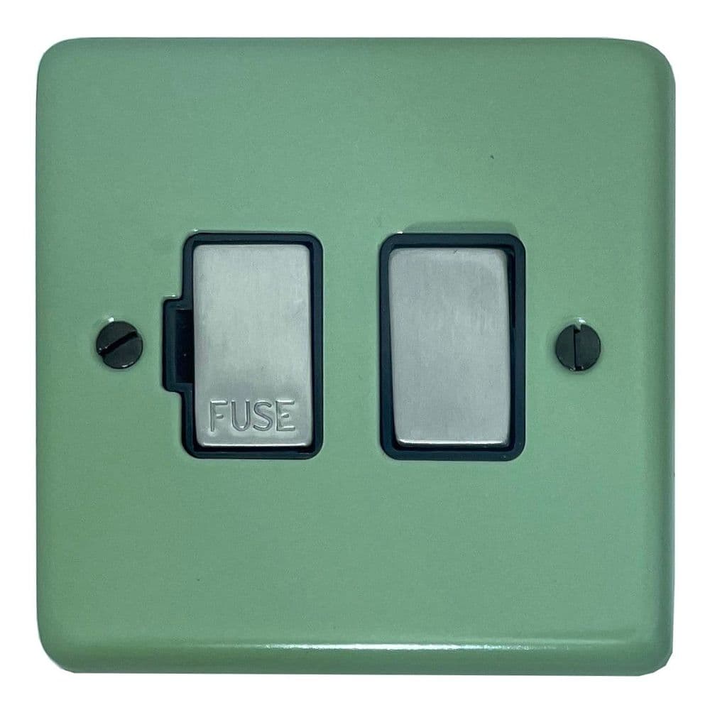 G&H CSG357-SC Standard Plate Sage Green 1 Gang Fused Spur 13A Switched