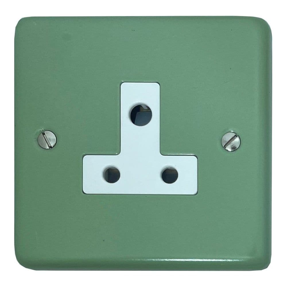 G&H CSG59W Standard Plate Sage Green 1 Gang Single 5 Amp Plug Socket
