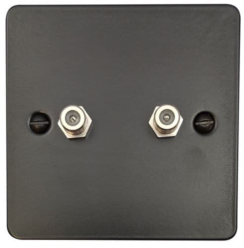 Flat Plate Matt Black Light Switches, Plug Sockets, Dimmers & Toggles