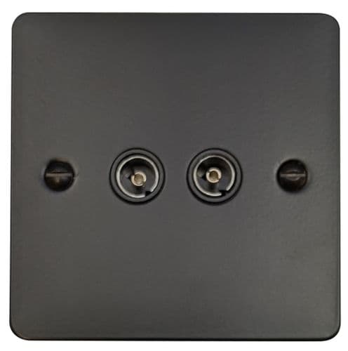 Flat Plate Matt Black Light Switches, Plug Sockets, Dimmers & Toggles