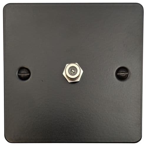 Flat Plate Matt Black Light Switches, Plug Sockets, Dimmers & Toggles