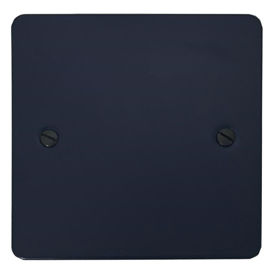 G&H FRB31 Flat Plate Blue 1 Gang Single Blank Plate