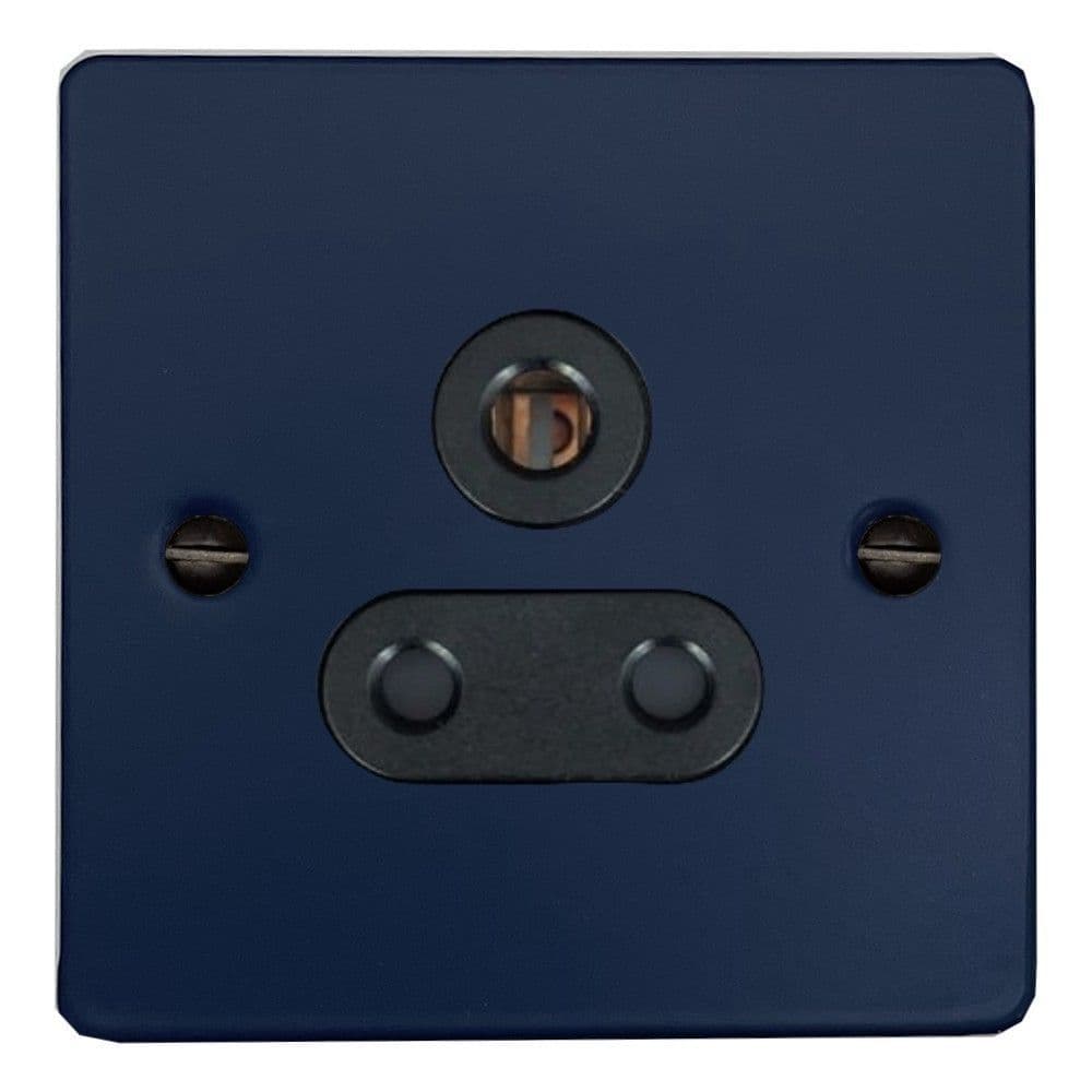 G&H FRB59B Flat Plate Blue 1 Gang Single 5 Amp Plug Socket