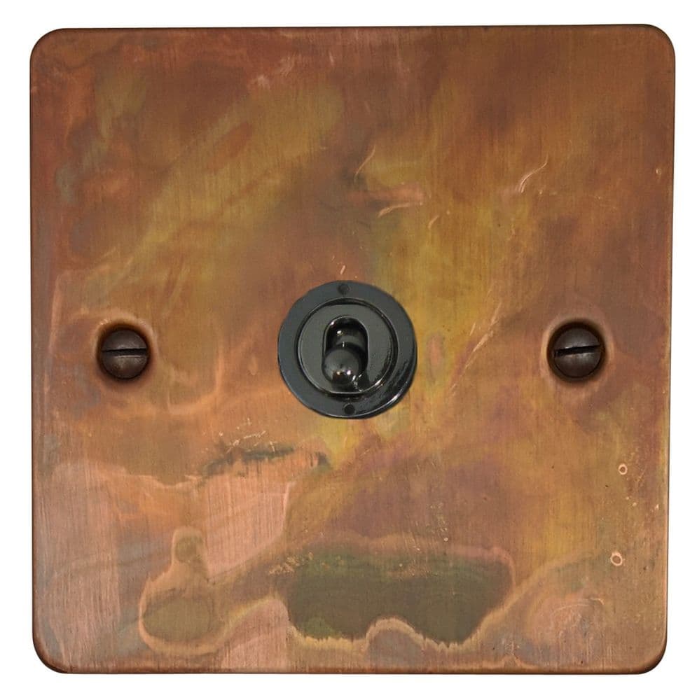 G&H FTC385-BN Flat Plate Tarnished Copper 1 Gang Intermediate Toggle ...