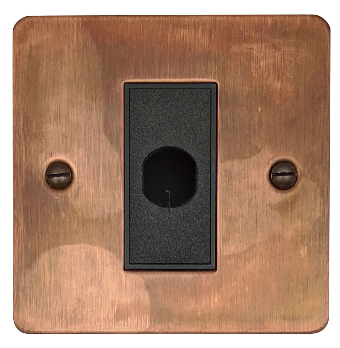 G&H FTC79B Flat Plate Tarnished Copper 1 Gang Flex Outlet Plate