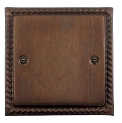 G&H Monarch Roped Plate Tarnished Copper