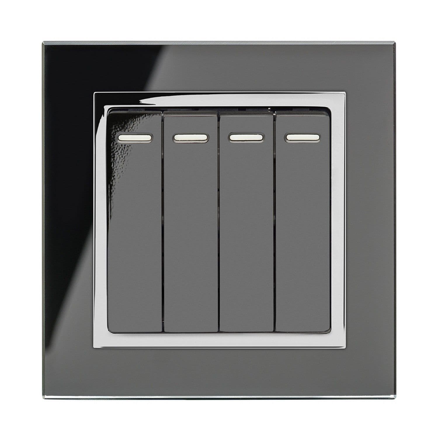 RetroTouch RTS2005 4 Gang 1 or 2 Way 10 Amp Rocker On/Off Light Switch ...