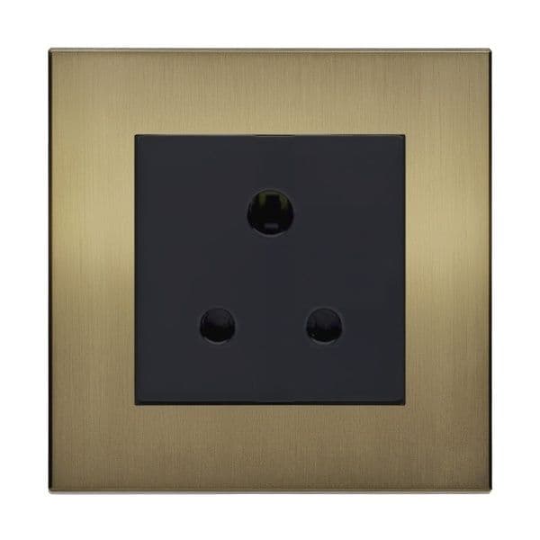 Retrotouch Aura BM13BB-S5AB 5 Amp Plug Socket - Brushed Brass
