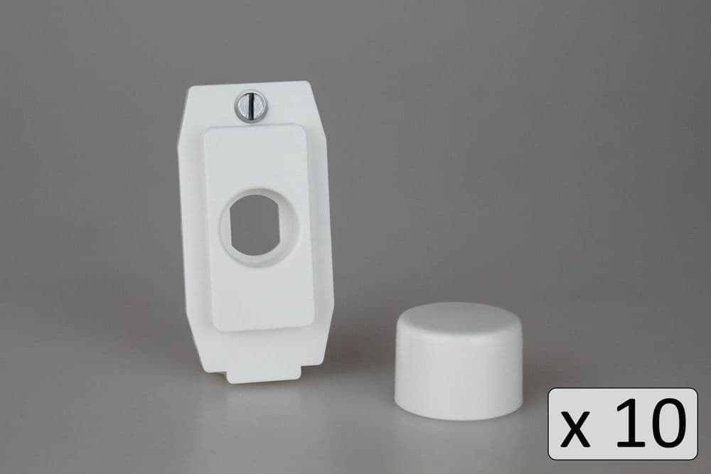 Varilight GAW CT Multi-Grid White Dimmer Grid Adaptors Crabtree 10-pack
