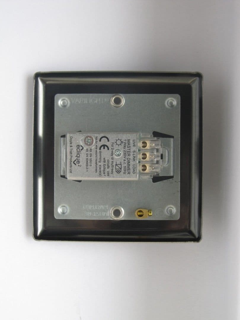 Varilight JBE101 Classic Brushed Brass 1 Gang V-Pro Remote/Touch Master ...