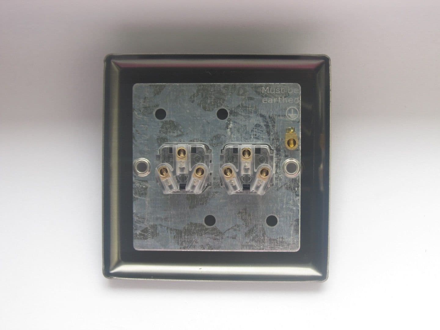 Varilight XBP2 Classic Brushed Brass 2 Gang 6A 1 or 2 Way Push-On/Off ...