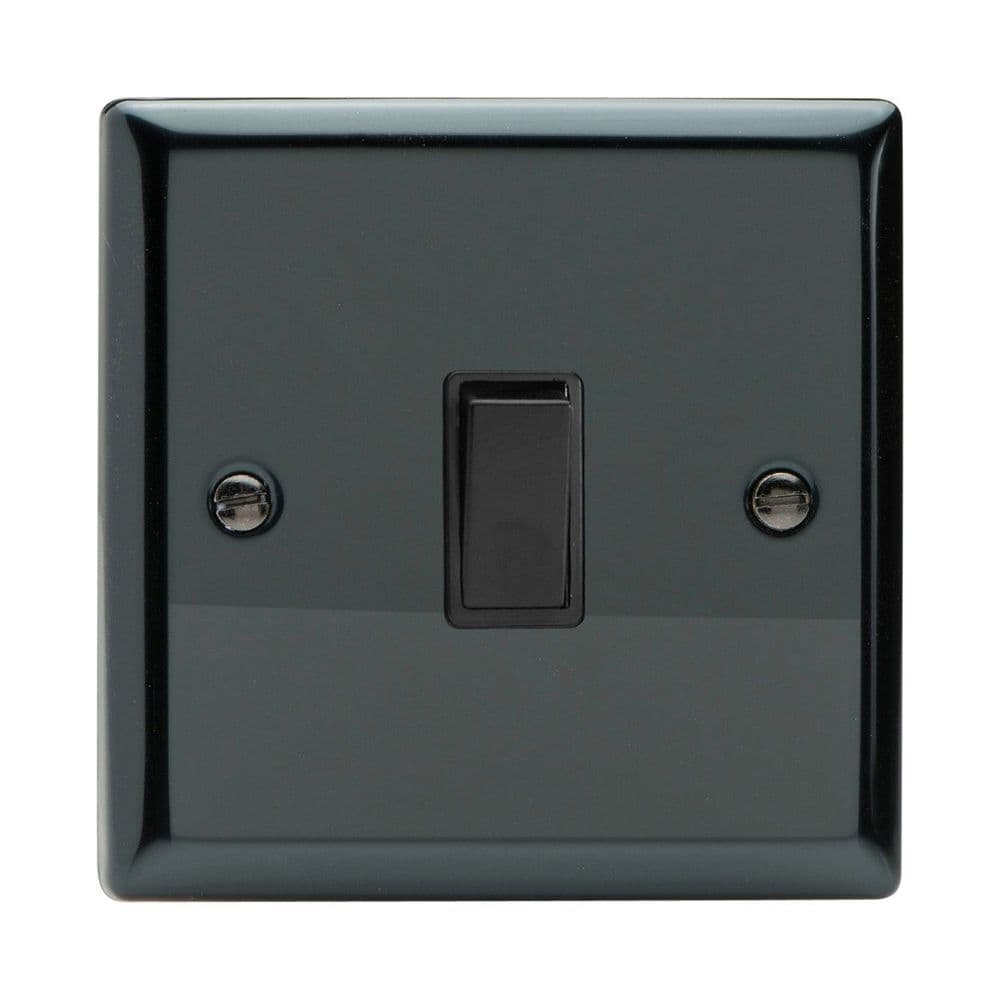 Varilight XI1B Classic Iridium Black 1 Gang 10A 1 or 2 Way Rocker Light ...