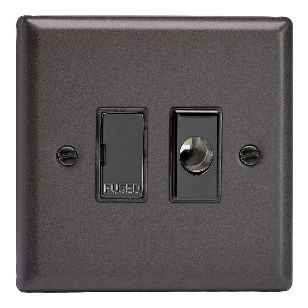 Varilight XP6UFOD Classic Graphite 21 1 Gang 13A Unswitched Fused Spur ...