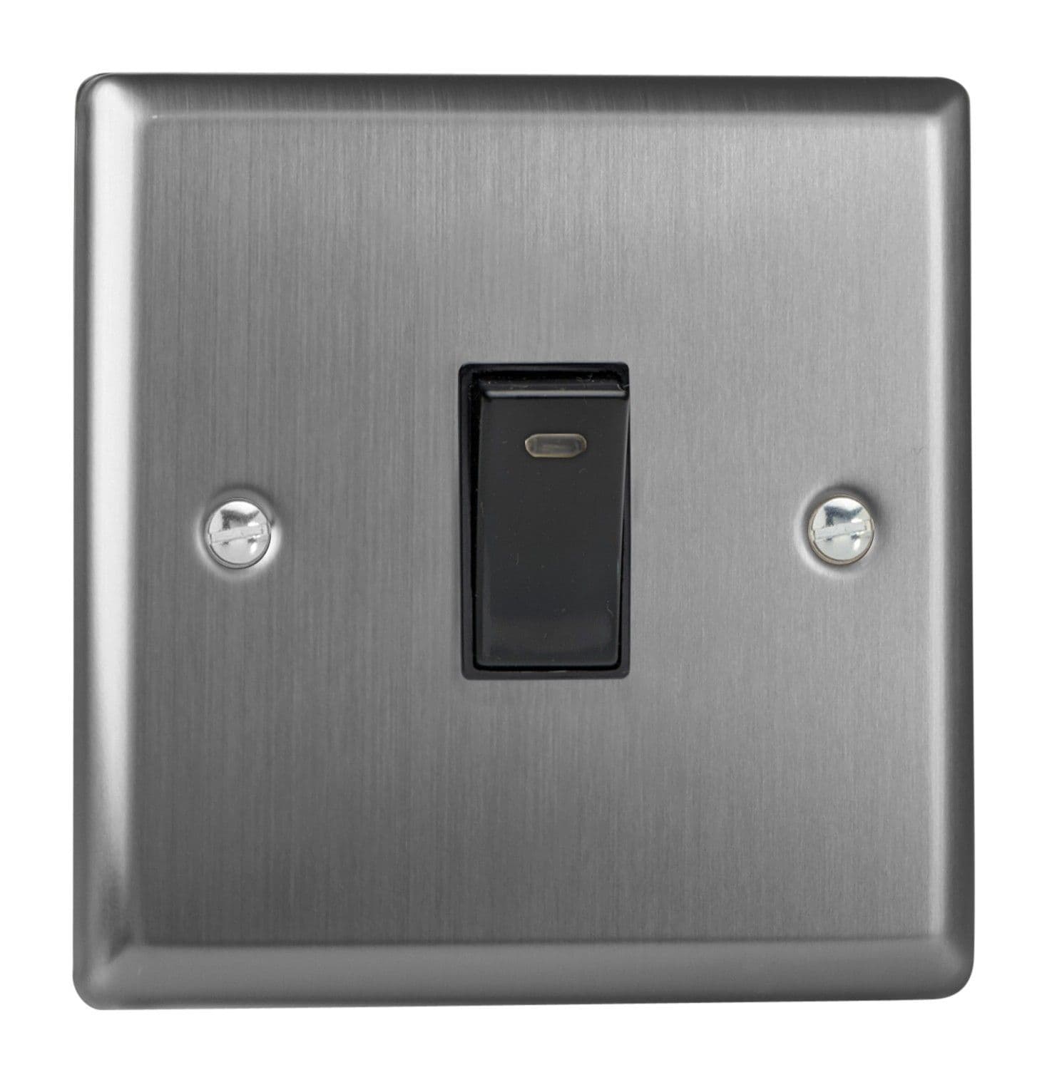 Varilight XT20NB Classic Brushed Steel 1 Gang 20A Double Pole Switch ...