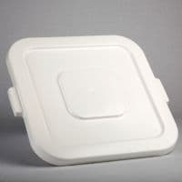 Huskee Square Secure push fit lid - White