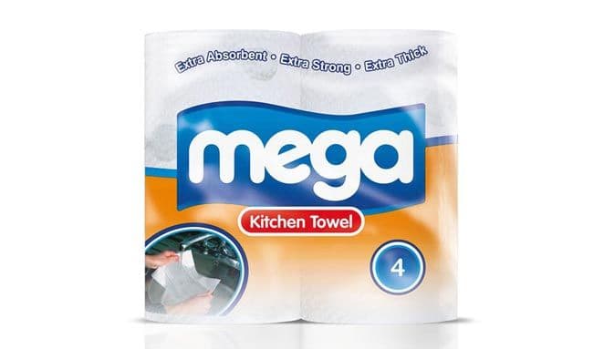 absorbent kitchen paper rolls for home and professional catering users.