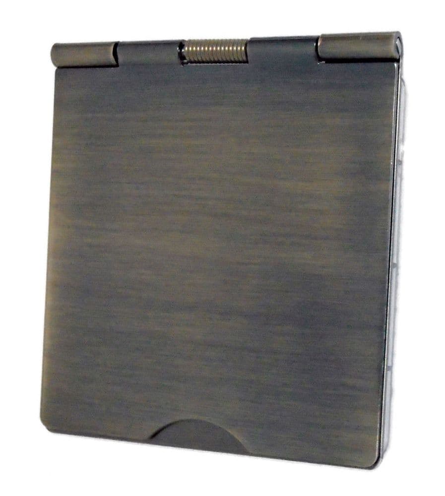 G&H 609AB 1 Gang 13 Amp Antique Brass Floor Socket