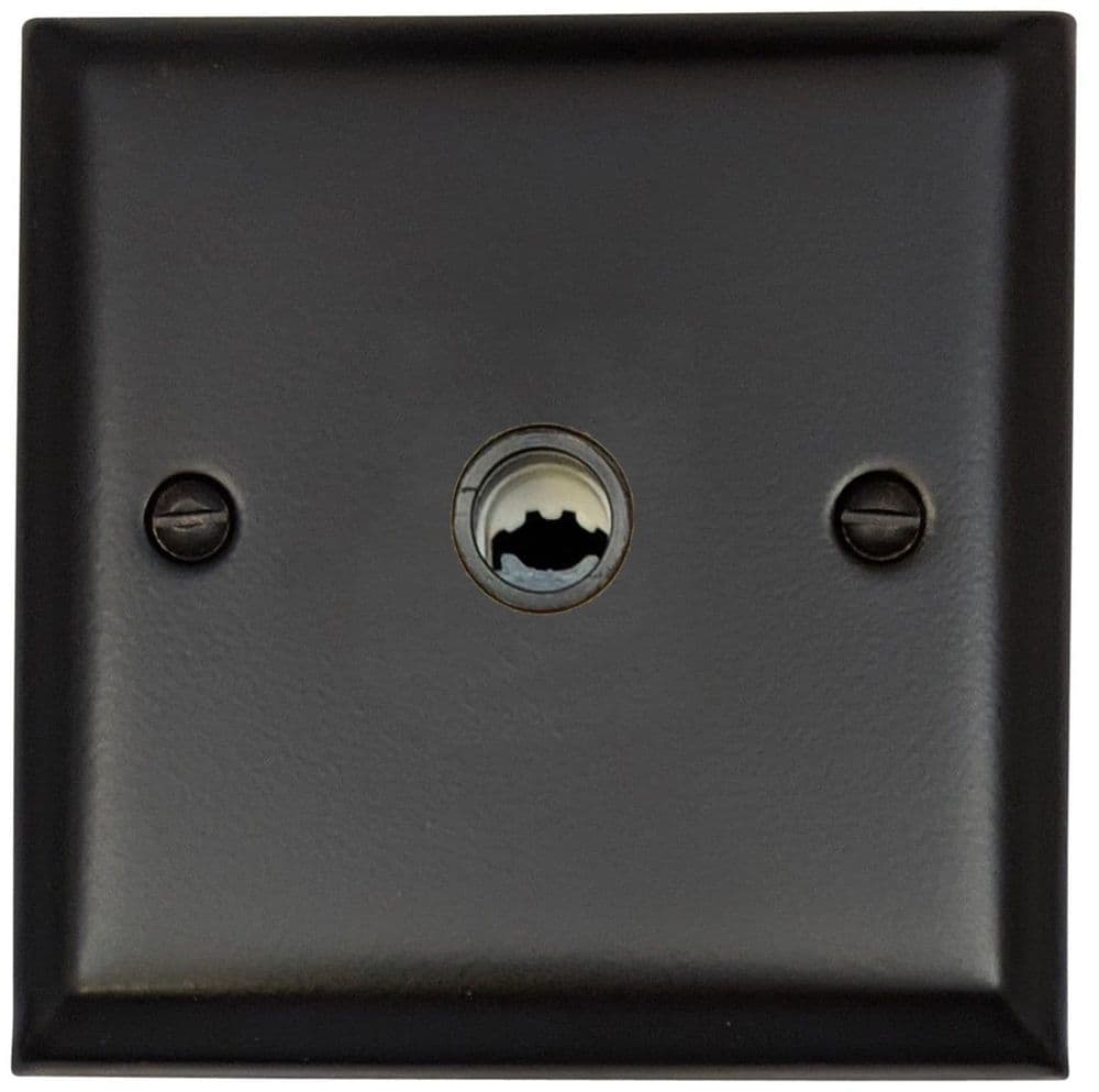 G&H SFB79B Spectrum Plate Matt Black 1 Gang Flex Outlet Plate