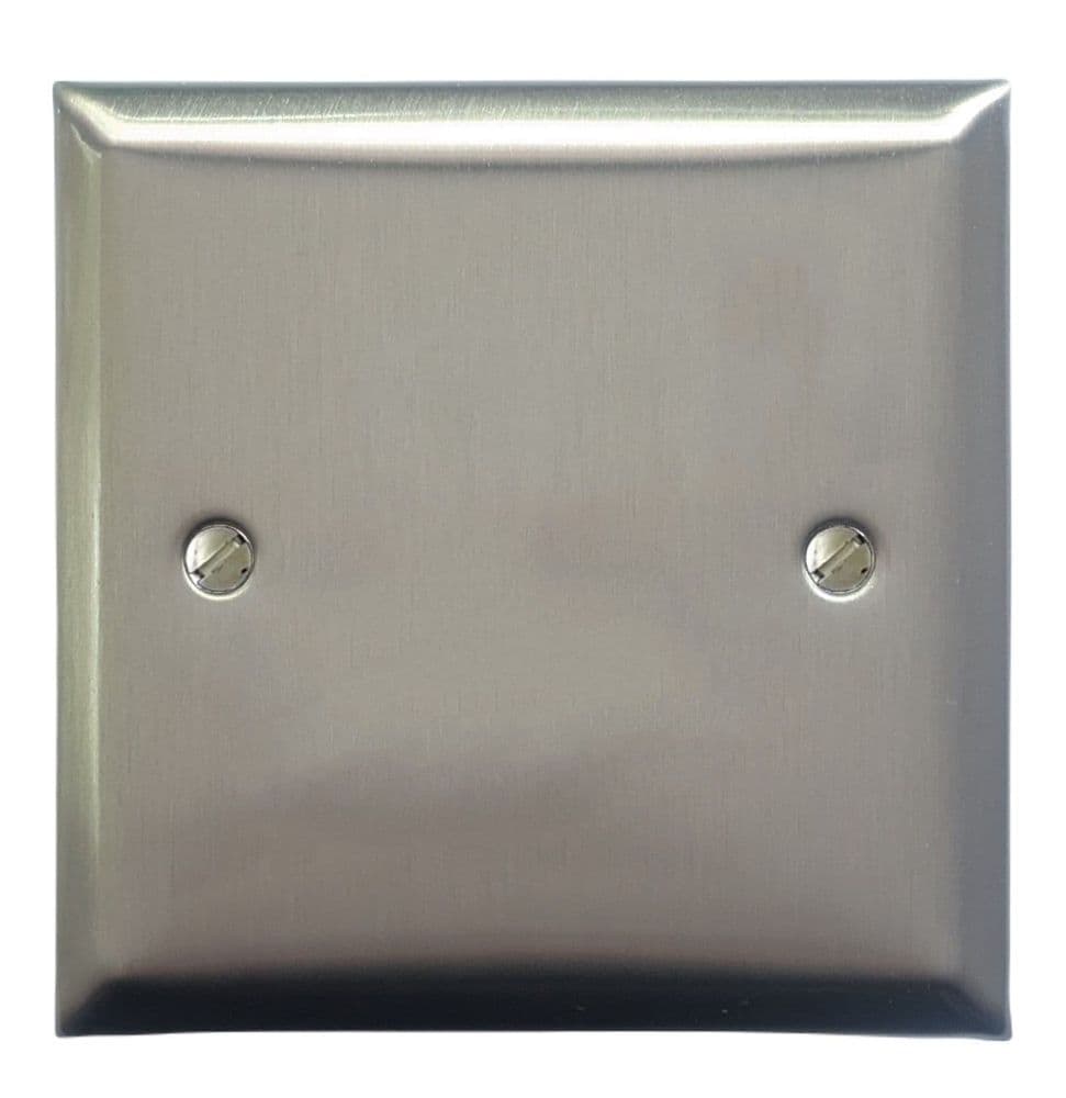 G&H SSS31 Spectrum Plate Stainless Steel 1 Gang Single Blank Plate