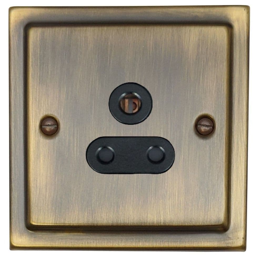 G&H TAB59B Trimline Plate Antique Brass 1 Gang Single 5 Amp Plug Socket