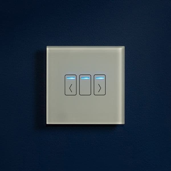 RetroTouch 1 Gang White Glass Touch WiFi Shutter Switch 01490