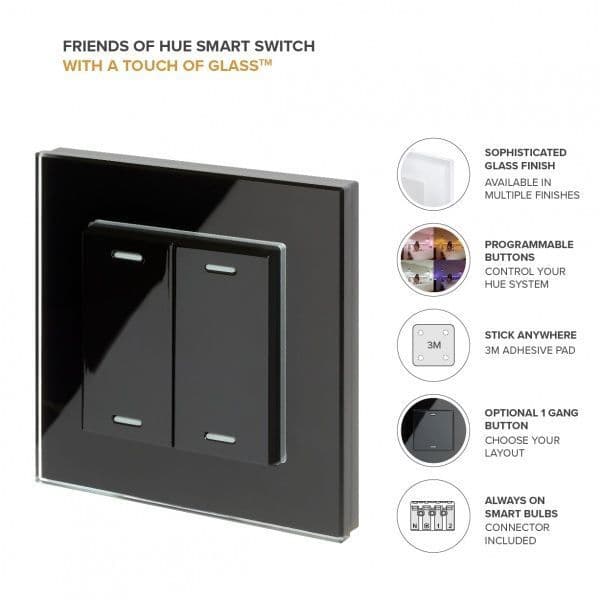 RetroTouch Friends Of Hue Smart Switch Black PG 02803