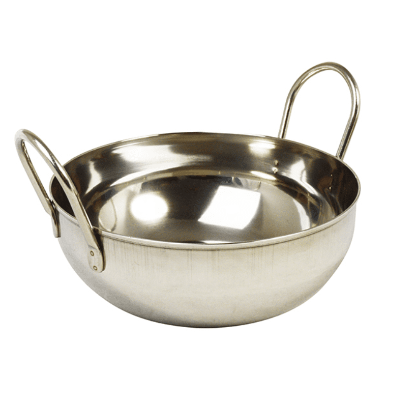 17cm Stainless Steel Balti Dish | Buy Online at The Asian Cookshop.