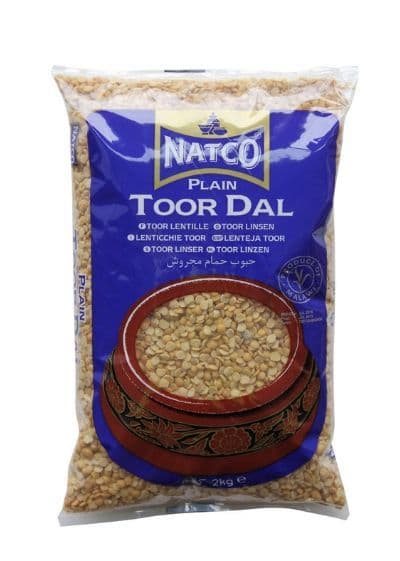 2KG Tur Dal (Toor Dhal, Arhar Dall) | Buy Online at The Asian Cookshop