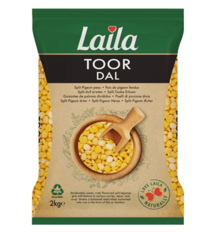 2KG Tur Dal (Toor Dhal, Arhar Dall) | Buy Online at The Asian Cookshop