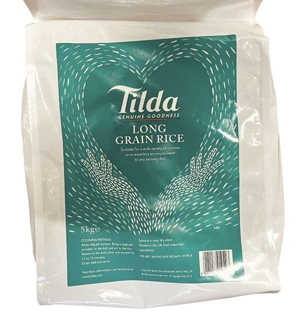 Tilda Long Grain Rice 5KG | Buy Online at the Asian Cookshop